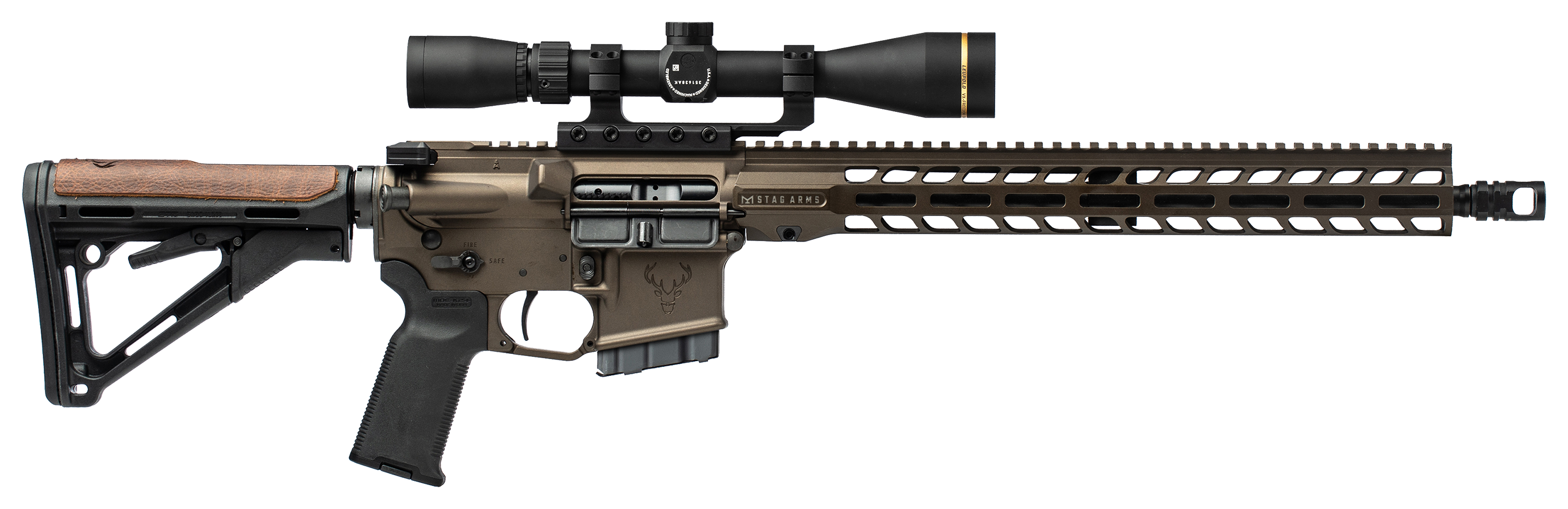 Stag Arms Pursuit 15 Semi-Auto Rifle with Leupold VX Freedom 350 Legend ...